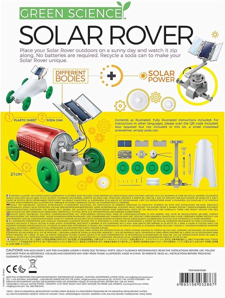 Kit 4M Solar Rover: Aprendizaje Práctico de Energía Solar